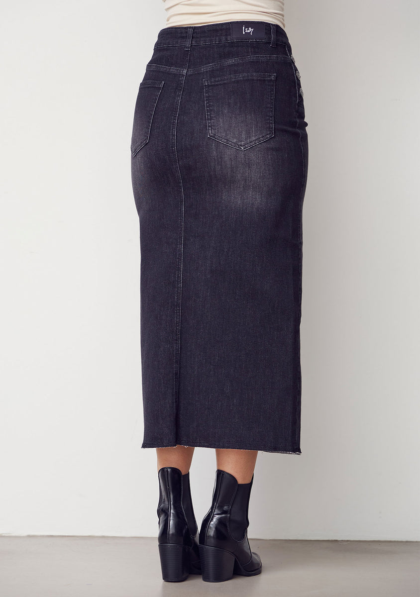 Como Denim Skirt - Washed Black – Isayshop.se