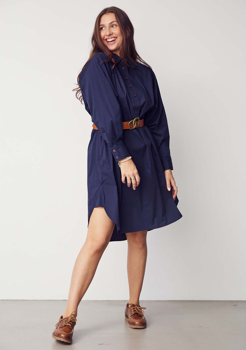 Sigga Dress - Navy – Isayshop.se